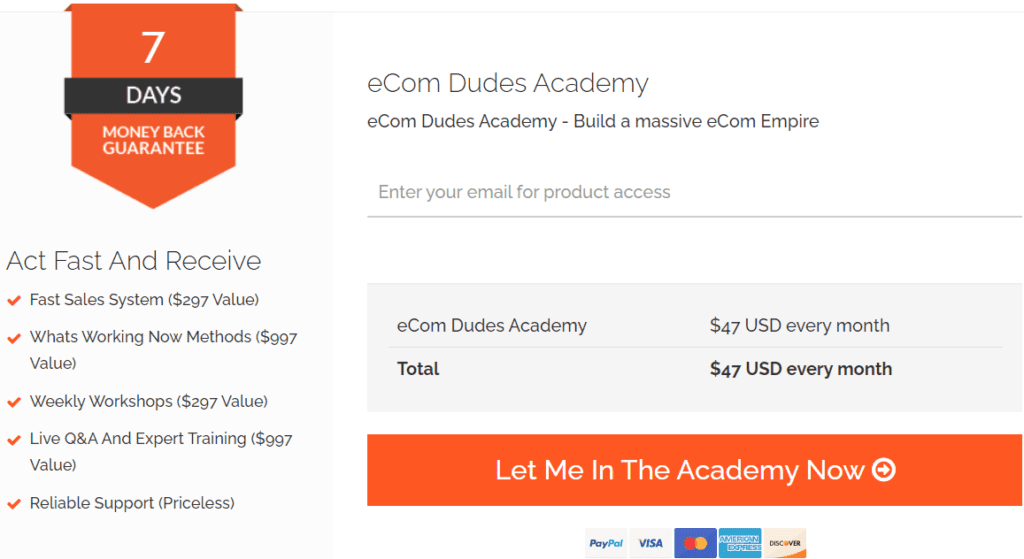 eCom Dudes Academy Review 2022 - Is Dasilva a SCAM Artist?